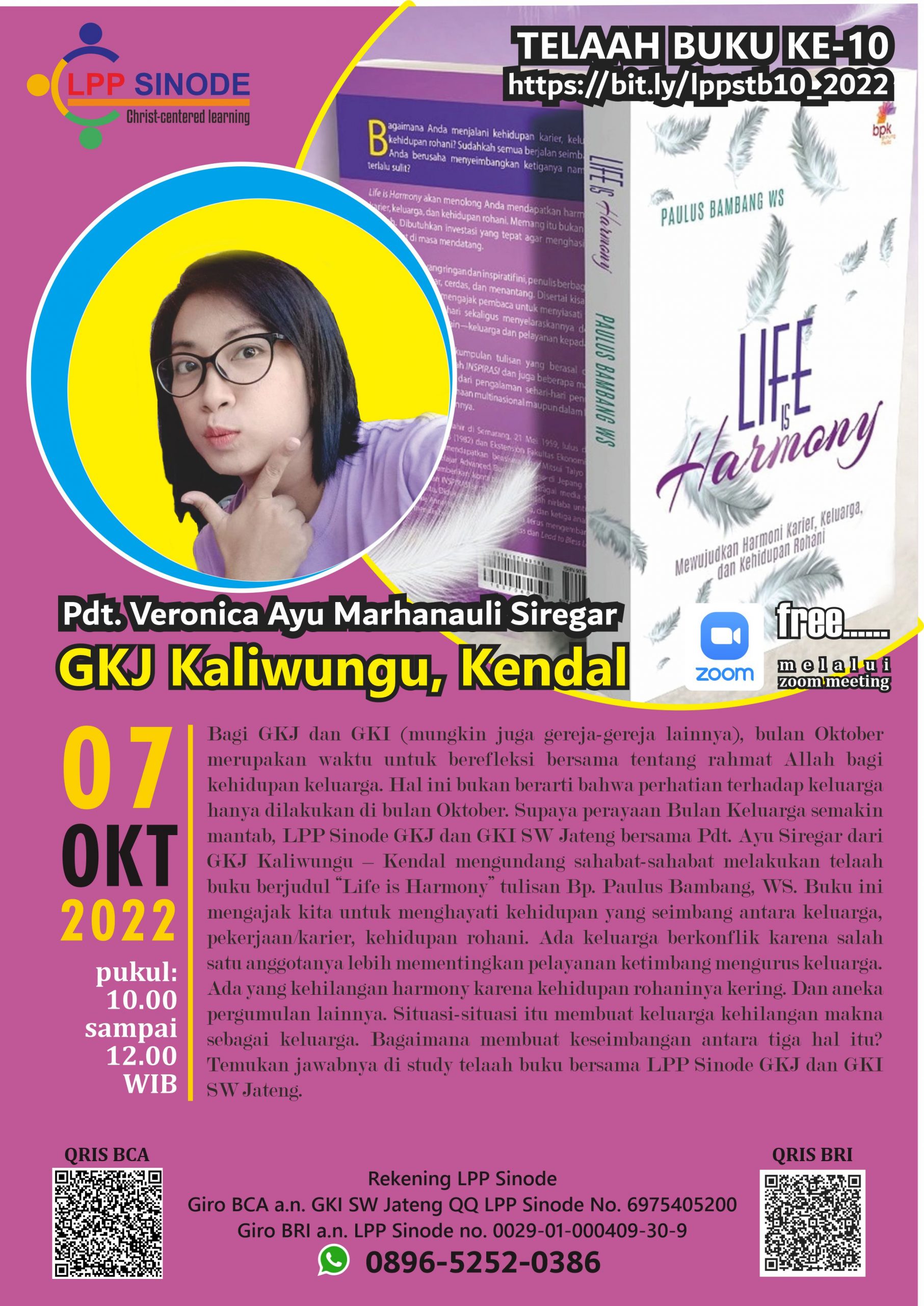 “Life is Harmony” Telaah Buku ke-10_2022 | LPPS